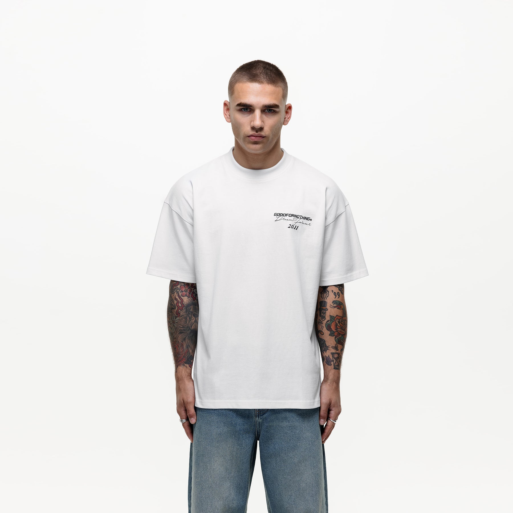 Dream Forever White T-shirt (Final Sale) – GOODFORNOTHING®