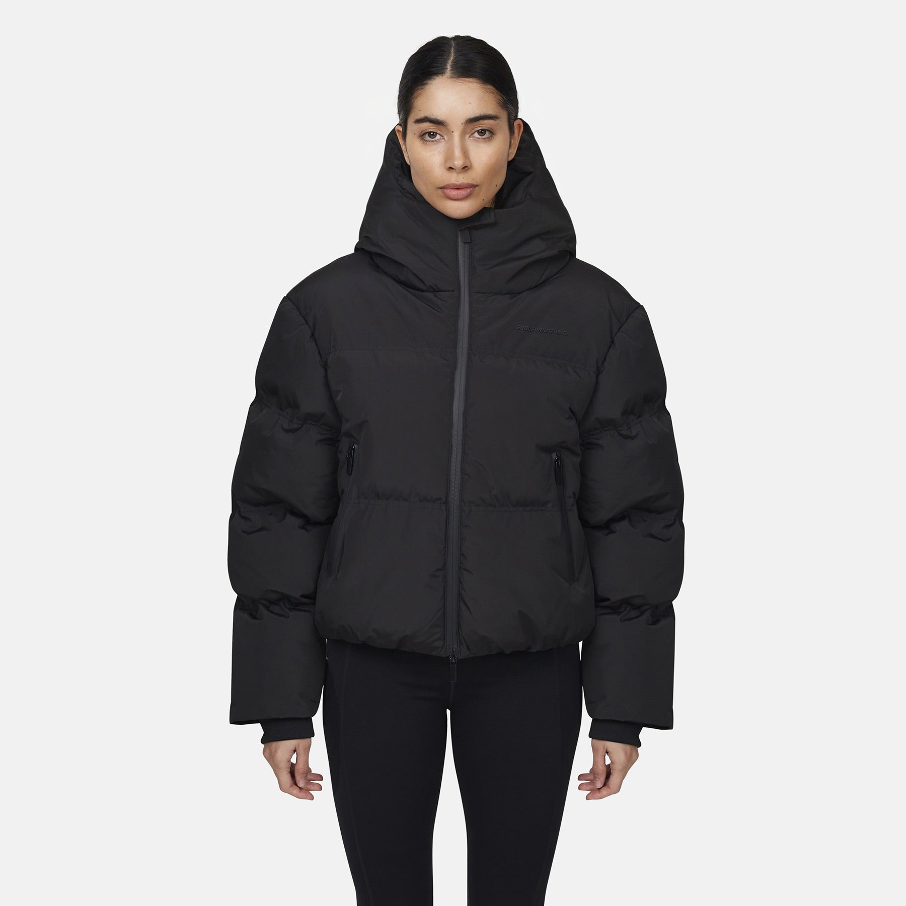 Arctic Matte Black Puffer Jacket – GOODFORNOTHING®